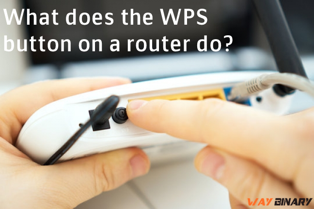 What does the WPS button on a router do?